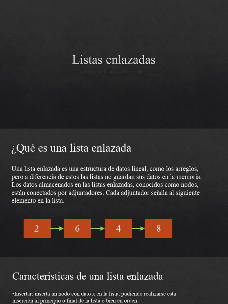 Listas Enlazadas | PDF