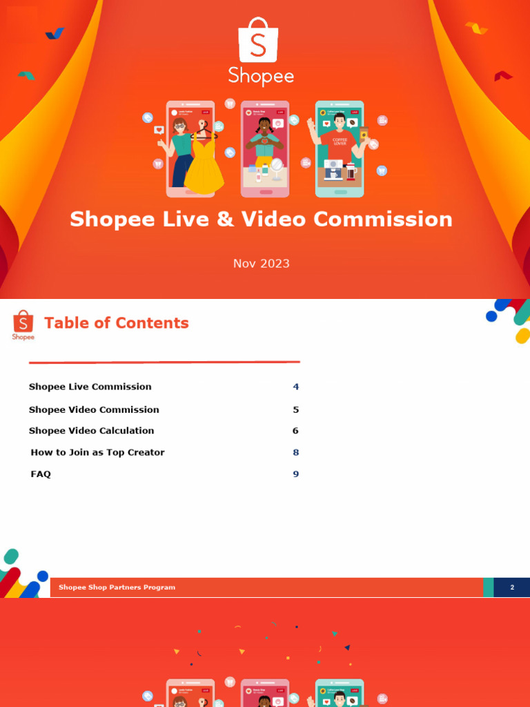 Shopee - Shopee Live & Video Commission 061123 | PDF