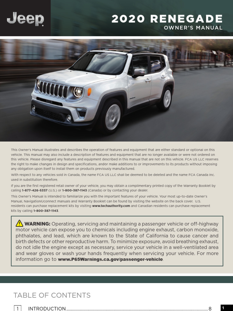 2020 Renegade | PDF | Trailer (Vehicle) | Vehicle Industry