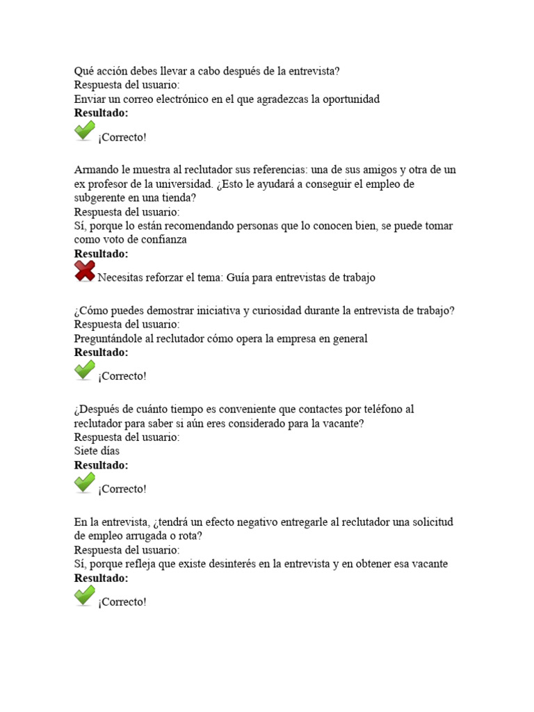 Guia para Entrevistas de Trabajo | PDF