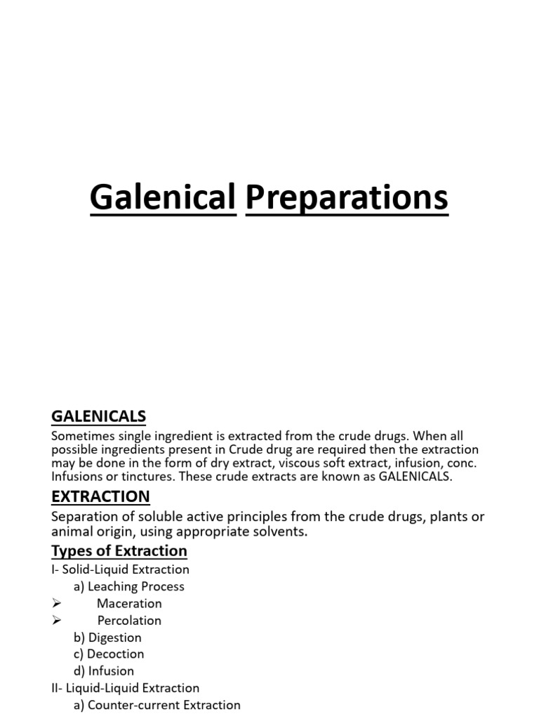 Galenical Preperations | PDF | Filtration | Water