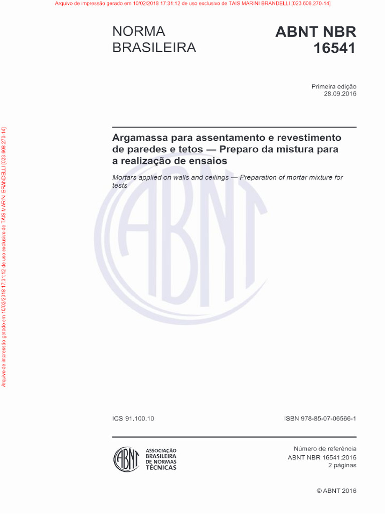 NBR 16541 | PDF