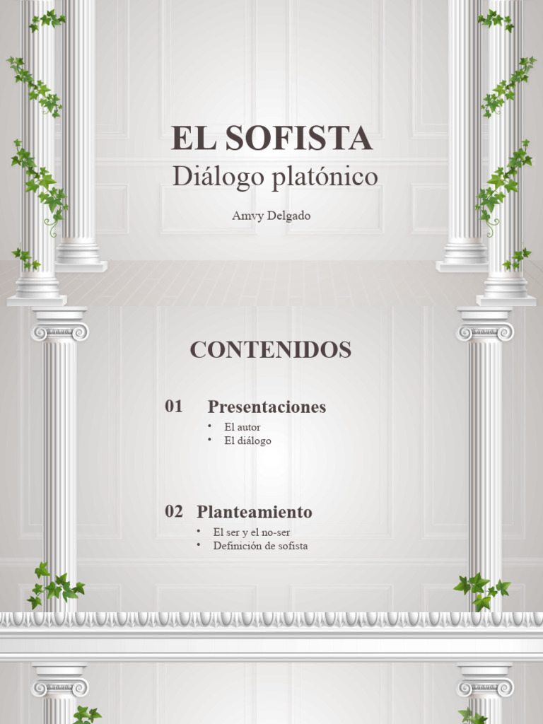 Análisis del Sofista de Platón | PDF | Filosofía griega antigua ...
