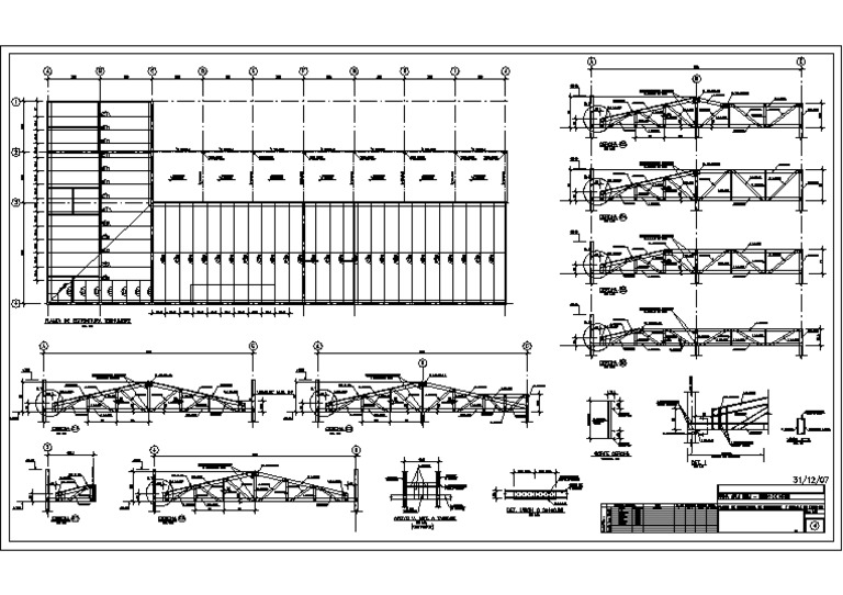 Plano Estructras de Techumbre (MN) | PDF