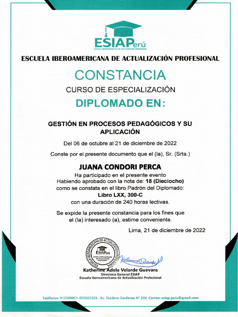 Modelo Diploma QR | PDF