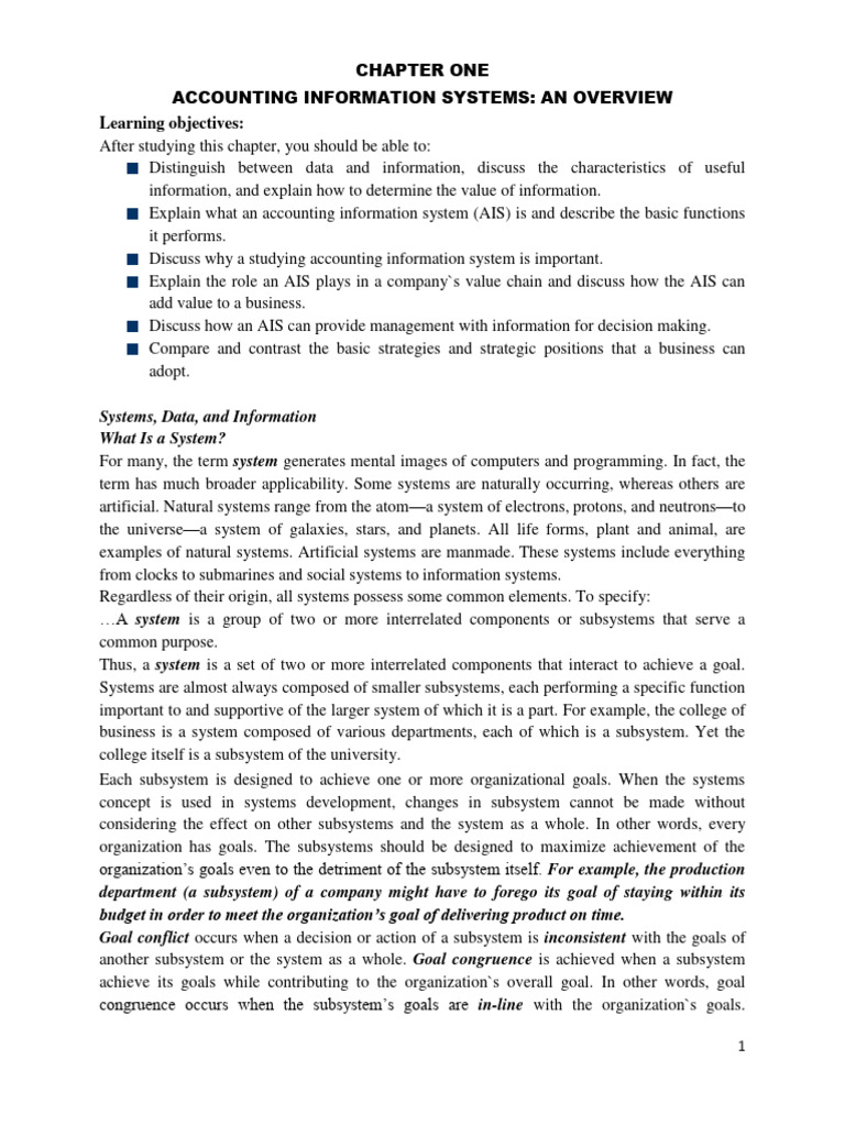 Accounting Information Systems | PDF | Information | System