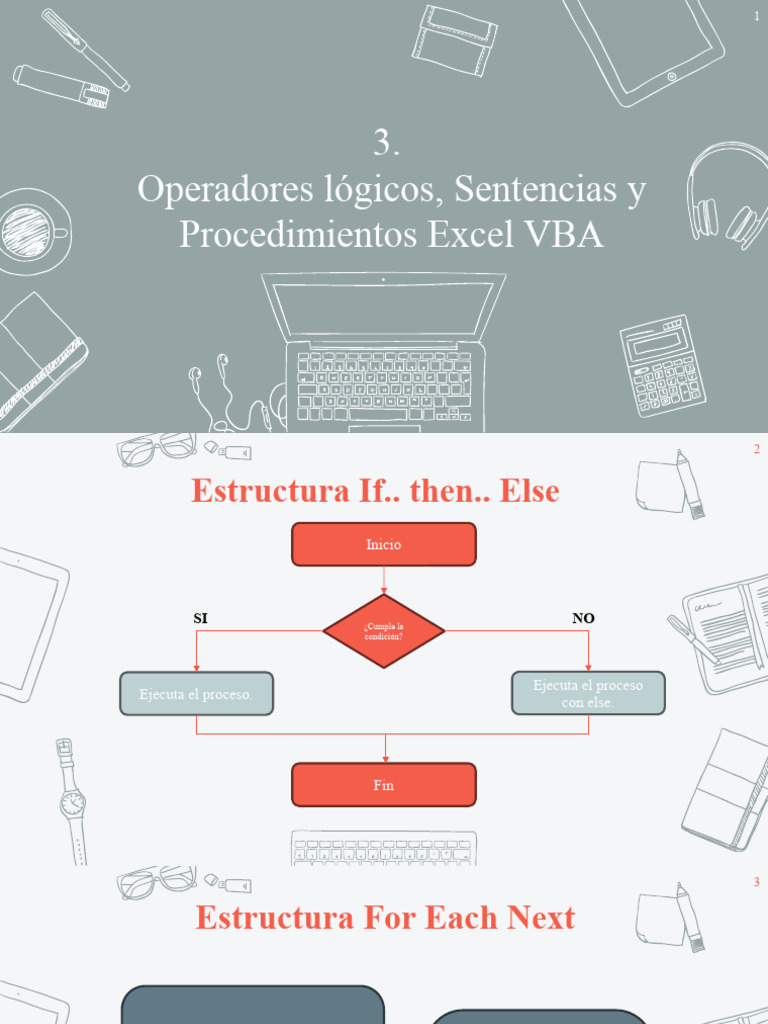 Capitulo 3 Operadores Lógicos, Sentencias y Procedimientos Excel VBA ... Capitulo 3 Operadores Lógicos, Sentencias y Procedimientos Excel VBA ...