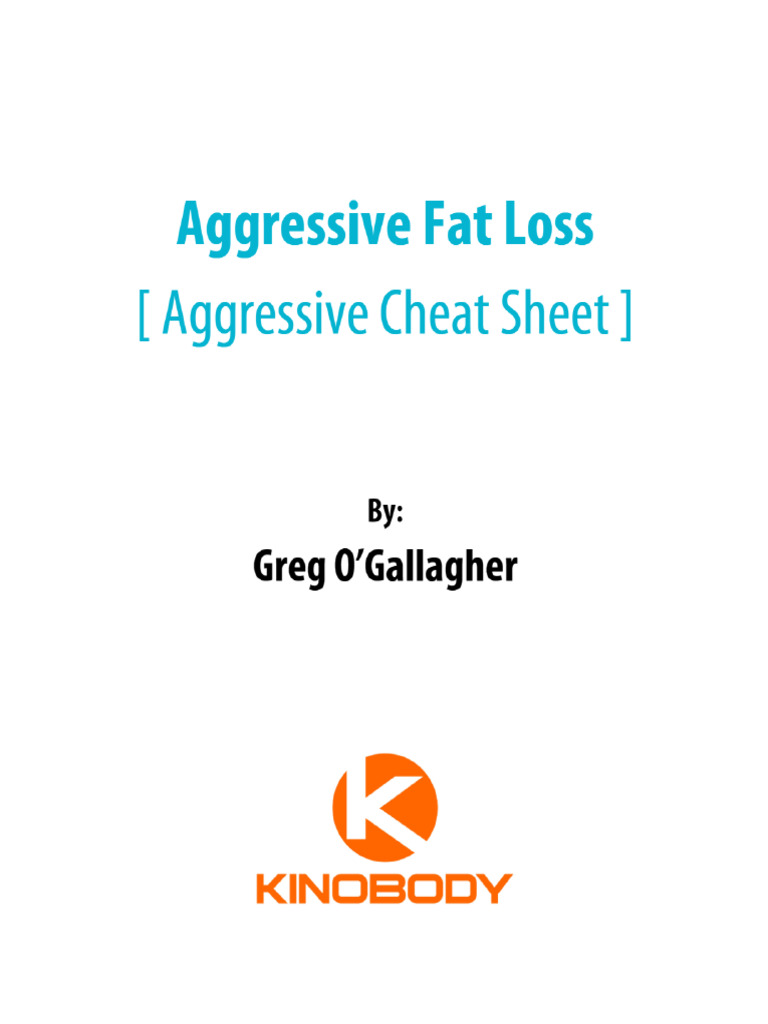 Aggressive Fat Loss Cheat Sheets | PDF
