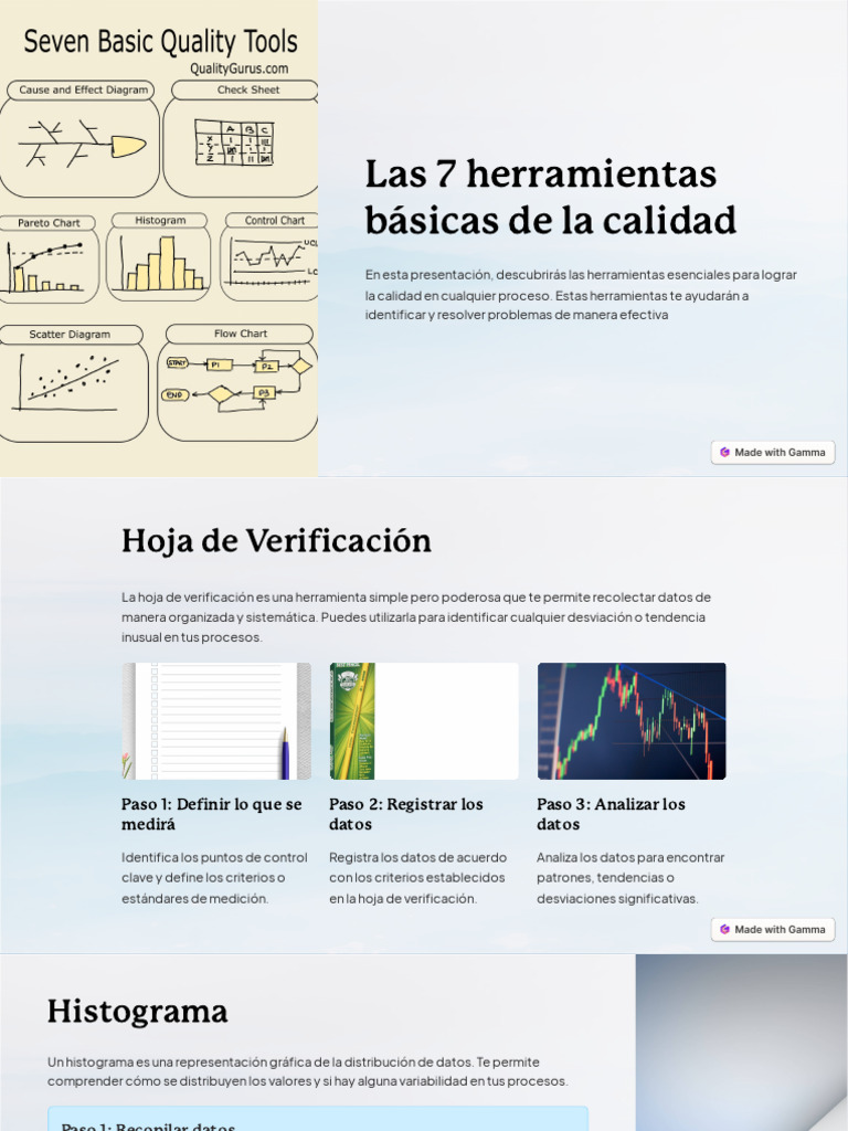 Las 7 Herramientas Basicas de La Calidad | PDF | Histograma | Gráfico de dispersión