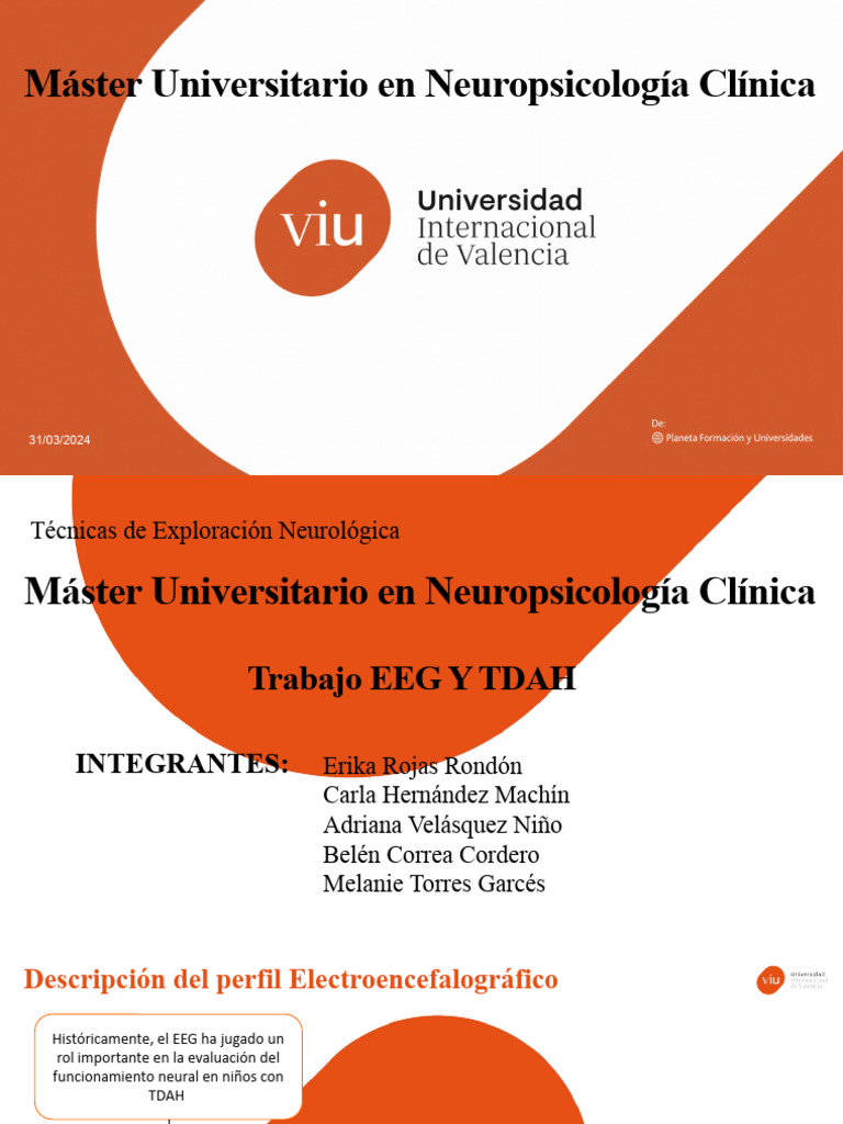 Eeg y Tdah - Grupal Tecnicas | PDF | Desorden hiperactivo y deficit de ...