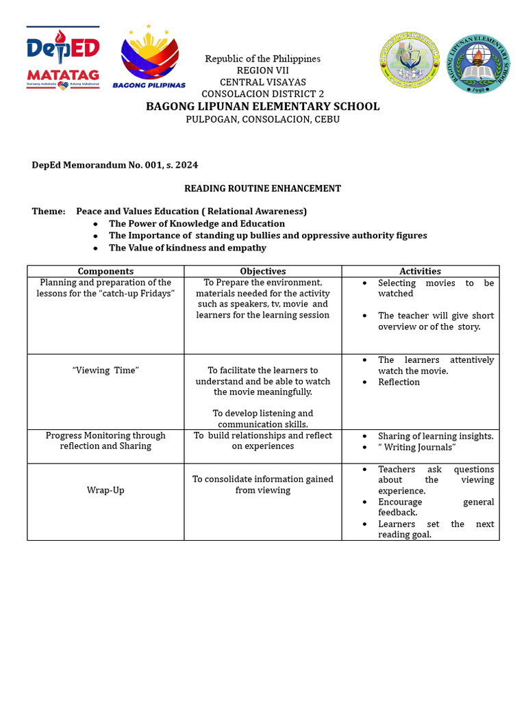 Catch Up Fridays Template | PDF | Learning | Teachers