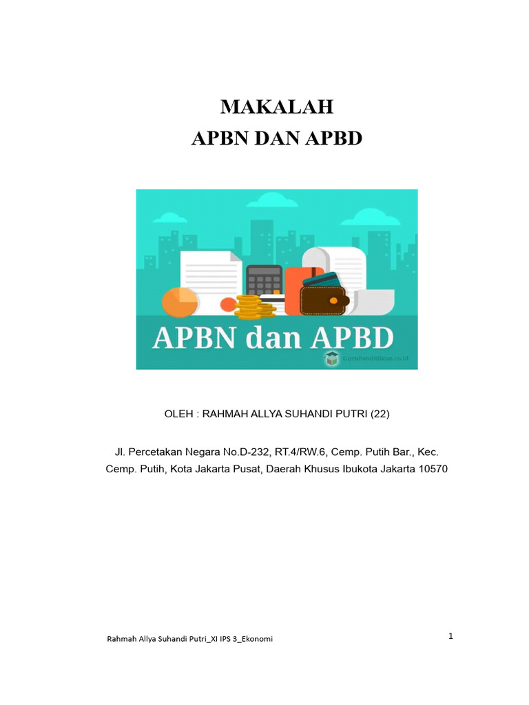 Makalah Apbn Dan Apbd Rara | PDF