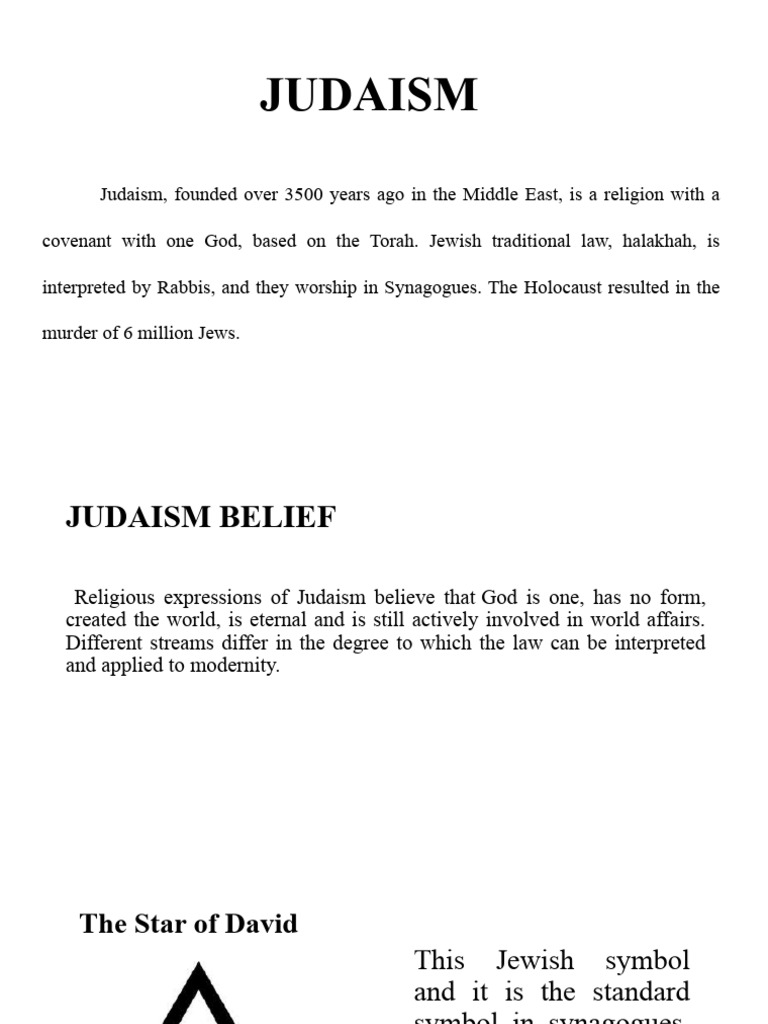 JUDAISM | PDF | Hebrew Bible | Shabbat