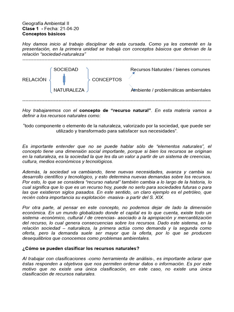Clase 1 - Conceptos Básicos - RN | PDF | Sociedad | Los bosques