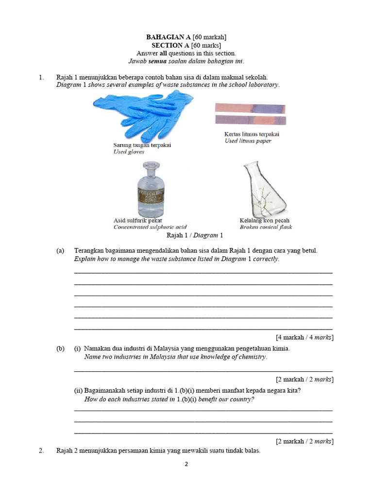 Form 4 Paper 2 MidYear 2021 | PDF