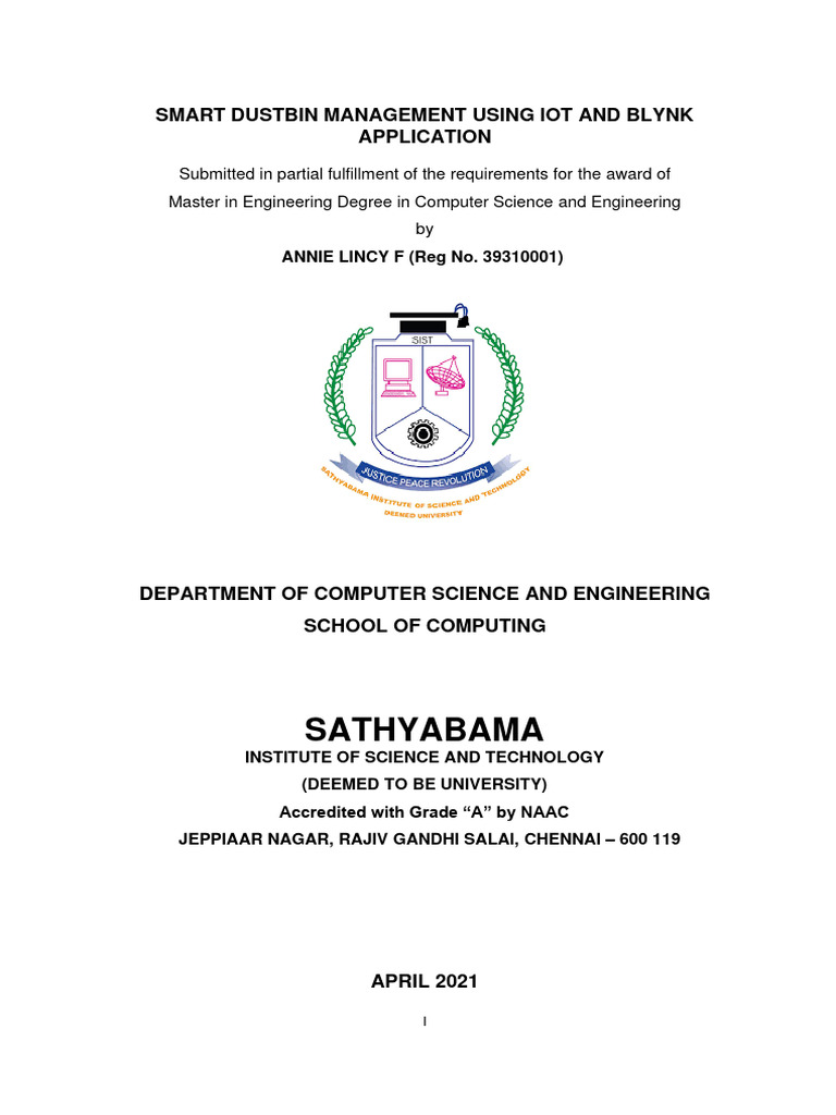 DEAN SCHOOL of COMPUTING Submitted For Viva Voce Examination Held On ...