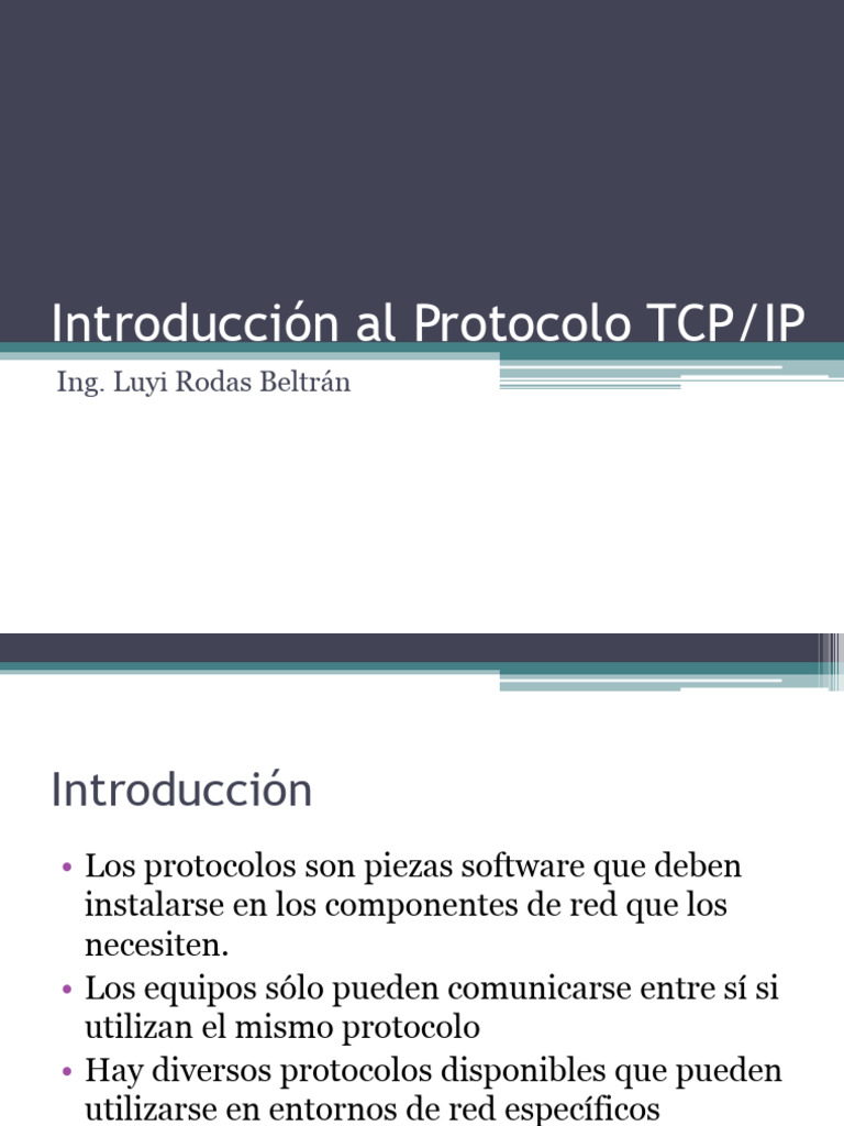 Tema 3 Introducción Al Protocolo TCP | PDF | Protocolo de Control de Transmisión | Protocolos de ...