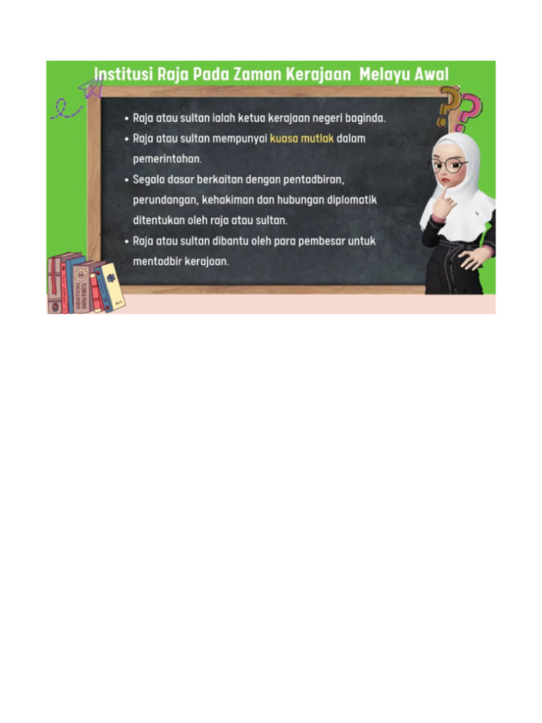 Institusi Raja Zaman Kerajaan Melayu Awal | PDF