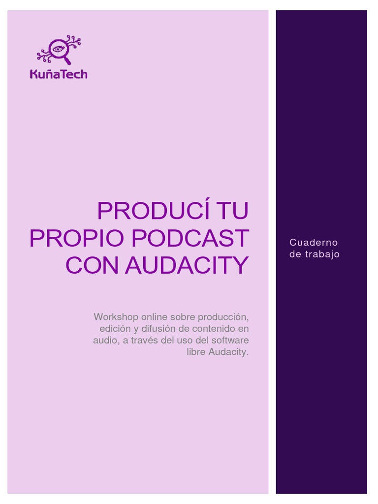 Crea tu Podcast con Audacity: Guía Práctica | PDF | Podcast
