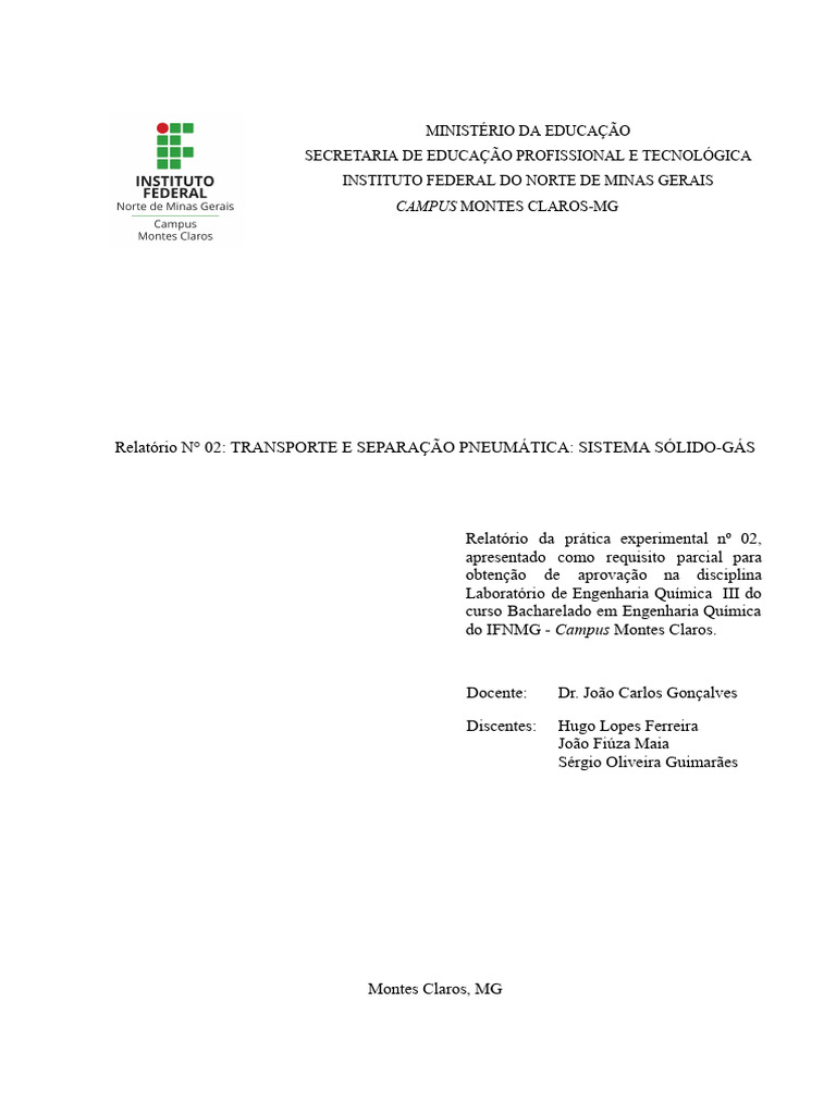 Relatorio 2 - LAB EQ 3 | PDF | Ciclones tropicais | Gases