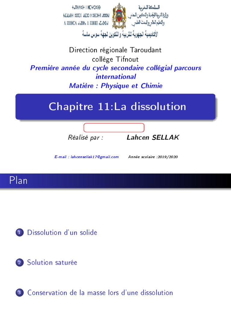 Comprendre la dissolution en chimie | PDF | Solvatation | Solvant