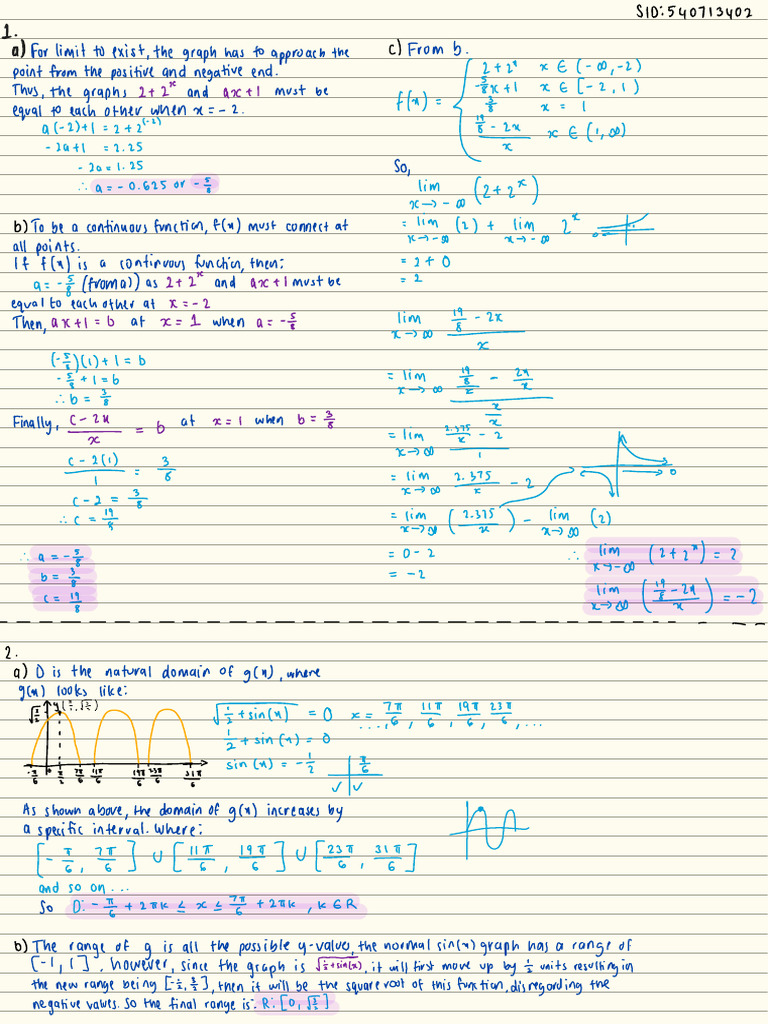 MATH1061 Assignment 1 | PDF