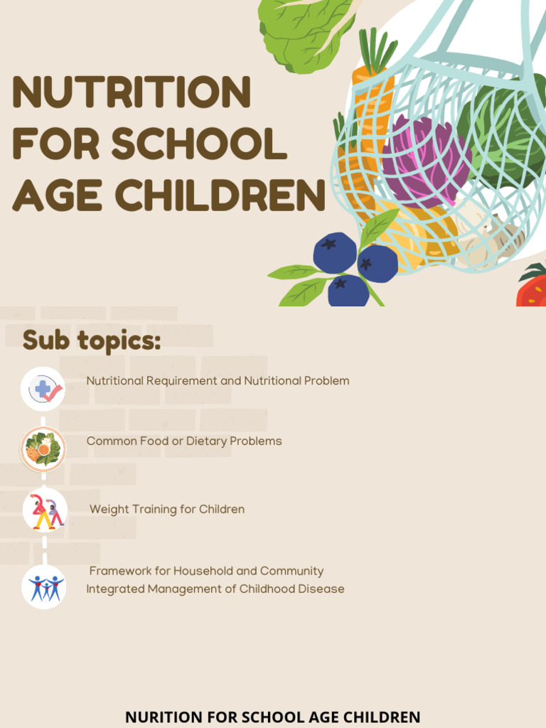 Nutrition Guide for School-Age Kids | PDF | Eating Disorder | Healthy Diet