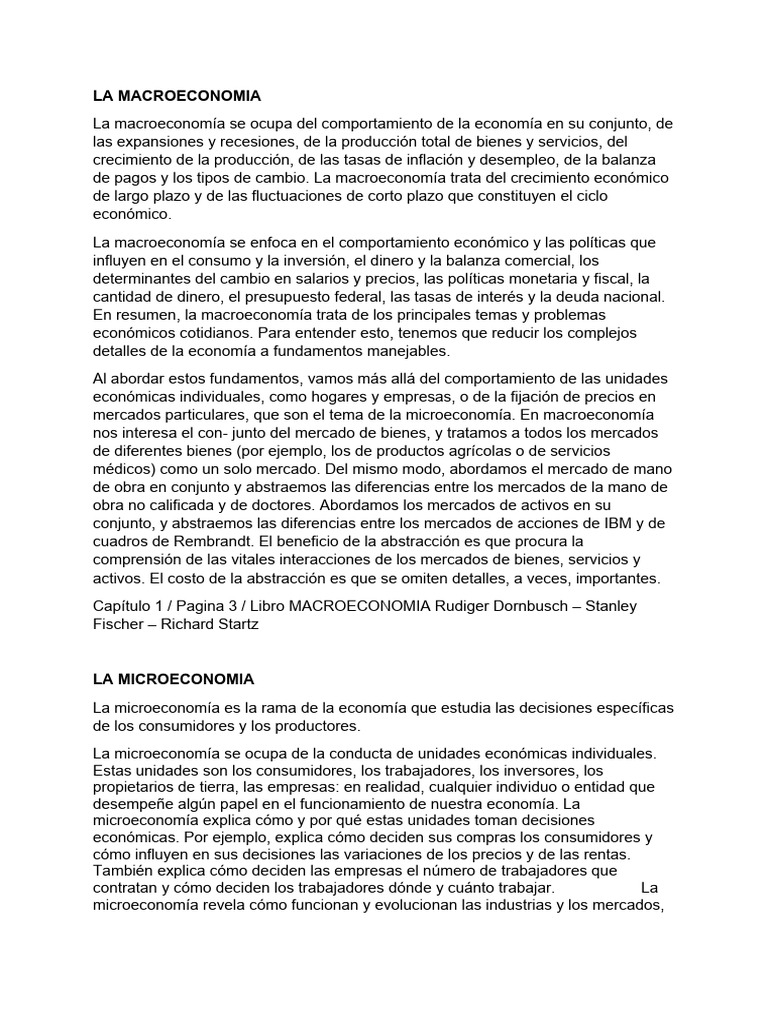 MACROECONOMIA | PDF | Producto Interno Bruto | Macroeconómica