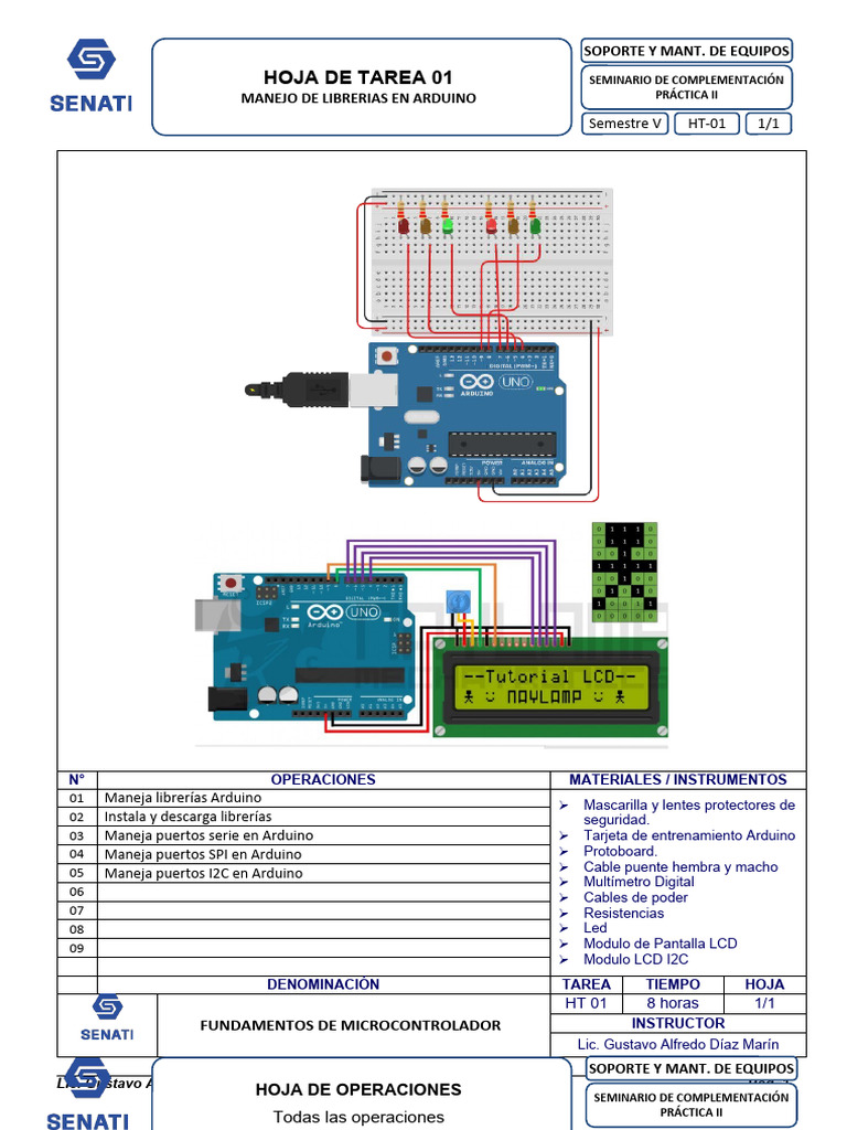 TAREA 01-bbbb | PDF | Arduino | Diodo emisor de luz
