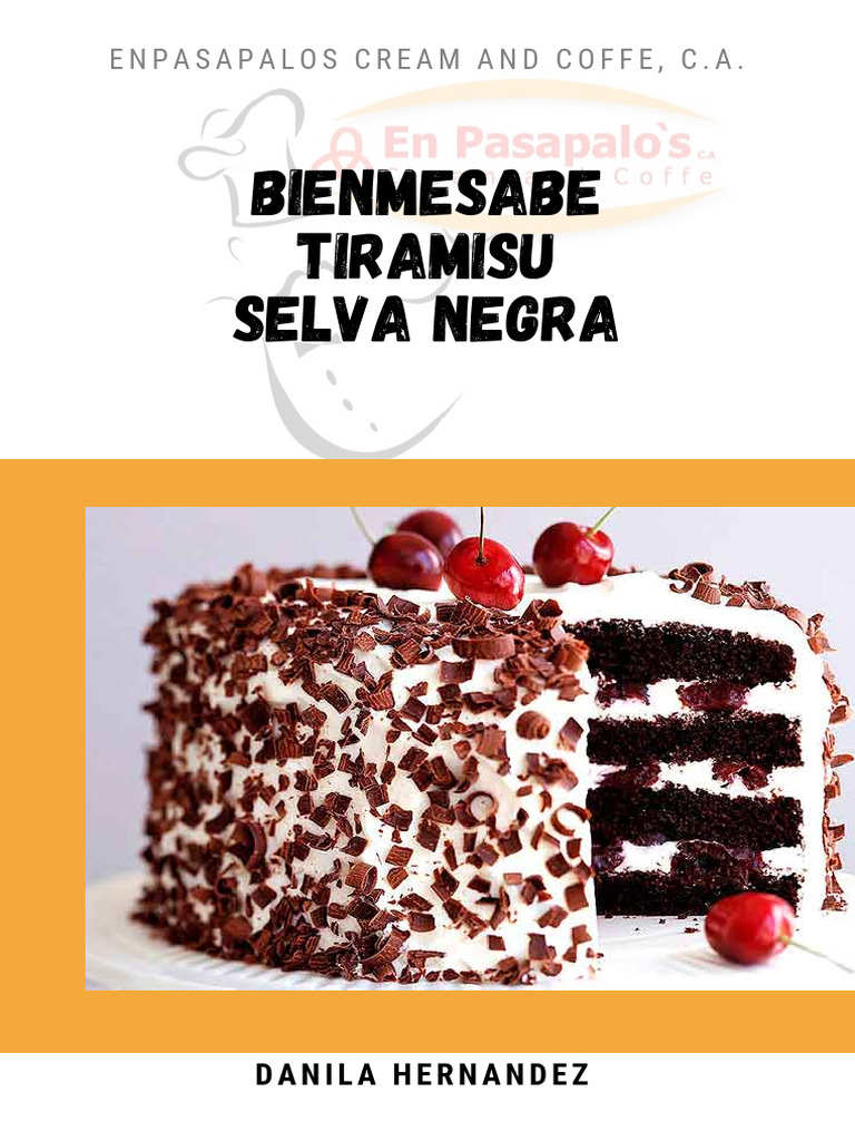 Bienmesabe Tiramisu Y Selva Negra Pdf Lactoso Alimentos