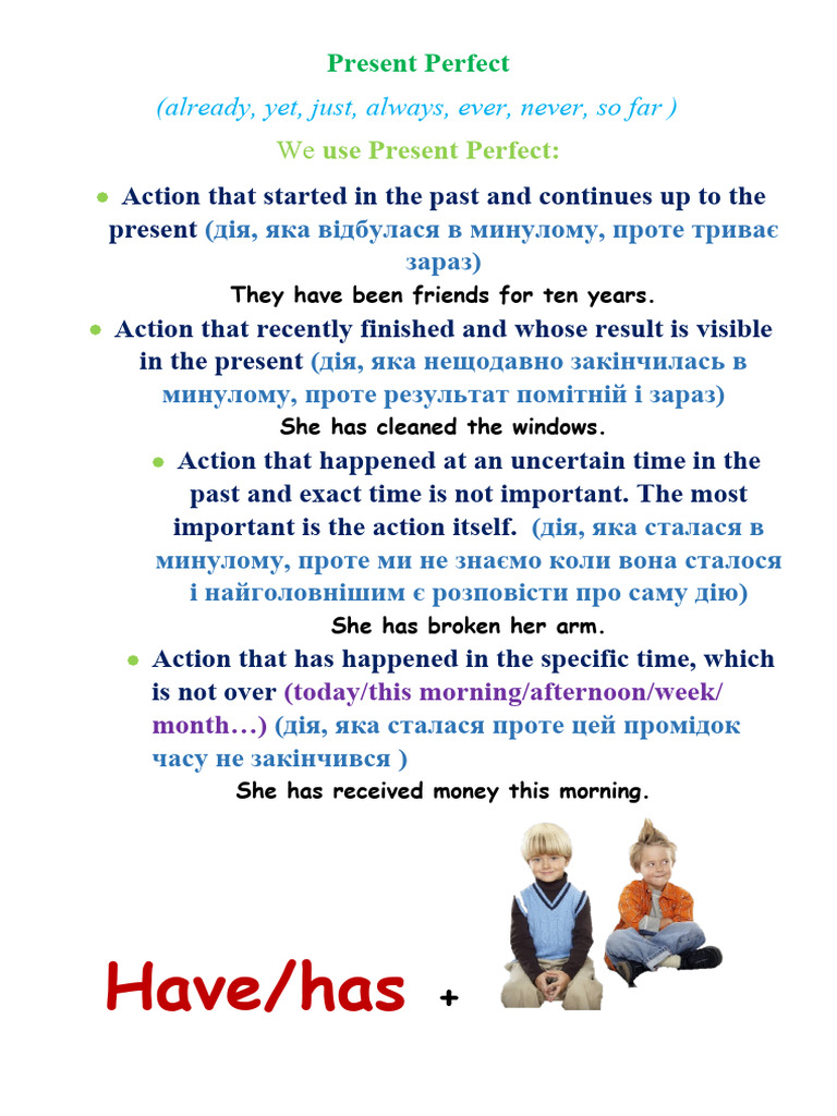 Present Perfect and Perfect Continuous | PDF | Grammar | Linguistics