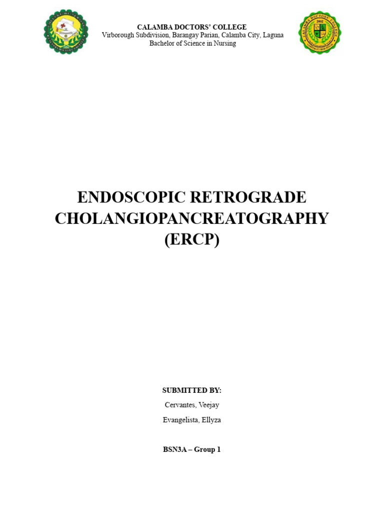 Understanding Endoscopic Retrograde Cholangiopancreatography | PDF ...
