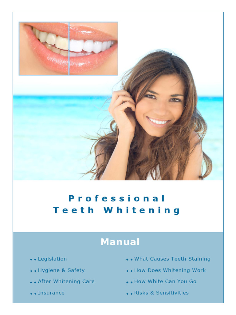 Professional Teeth Whitening Manual | PDF | Tooth Enamel | Tooth