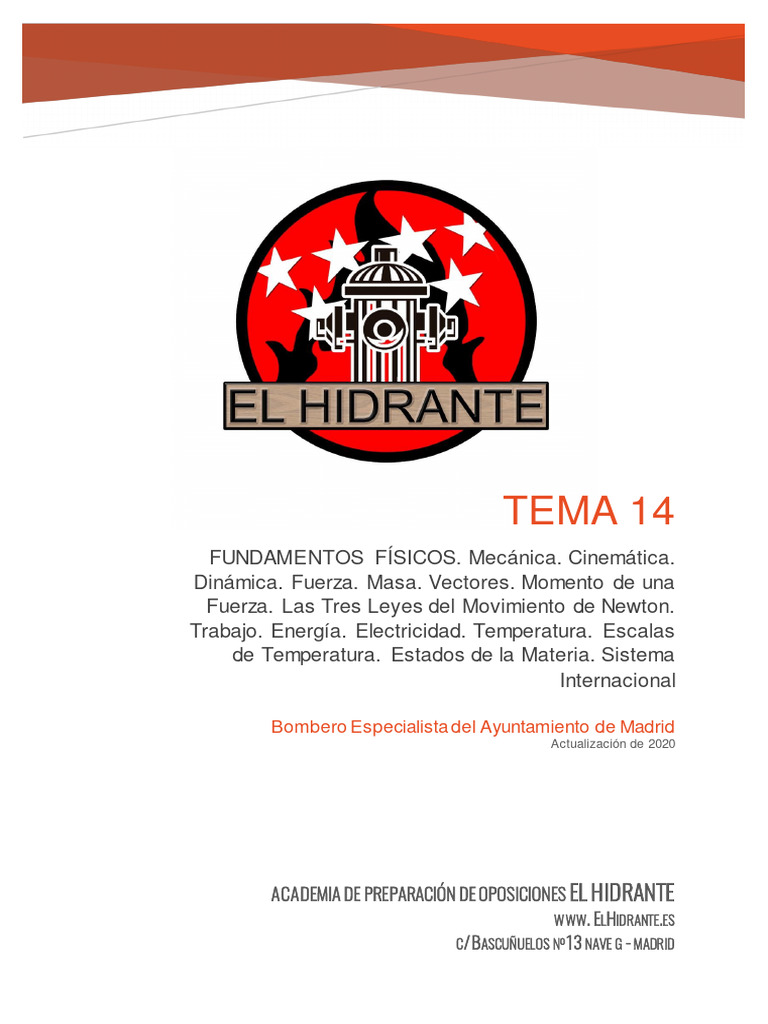 Tema 18. HIDR脕ULICA | PDF | Masa | Fuerza