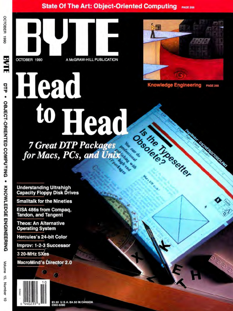Byte Magazine Vol 15-10 Head To Head DTP | PDF | Object Oriented Programming | Personal Computers