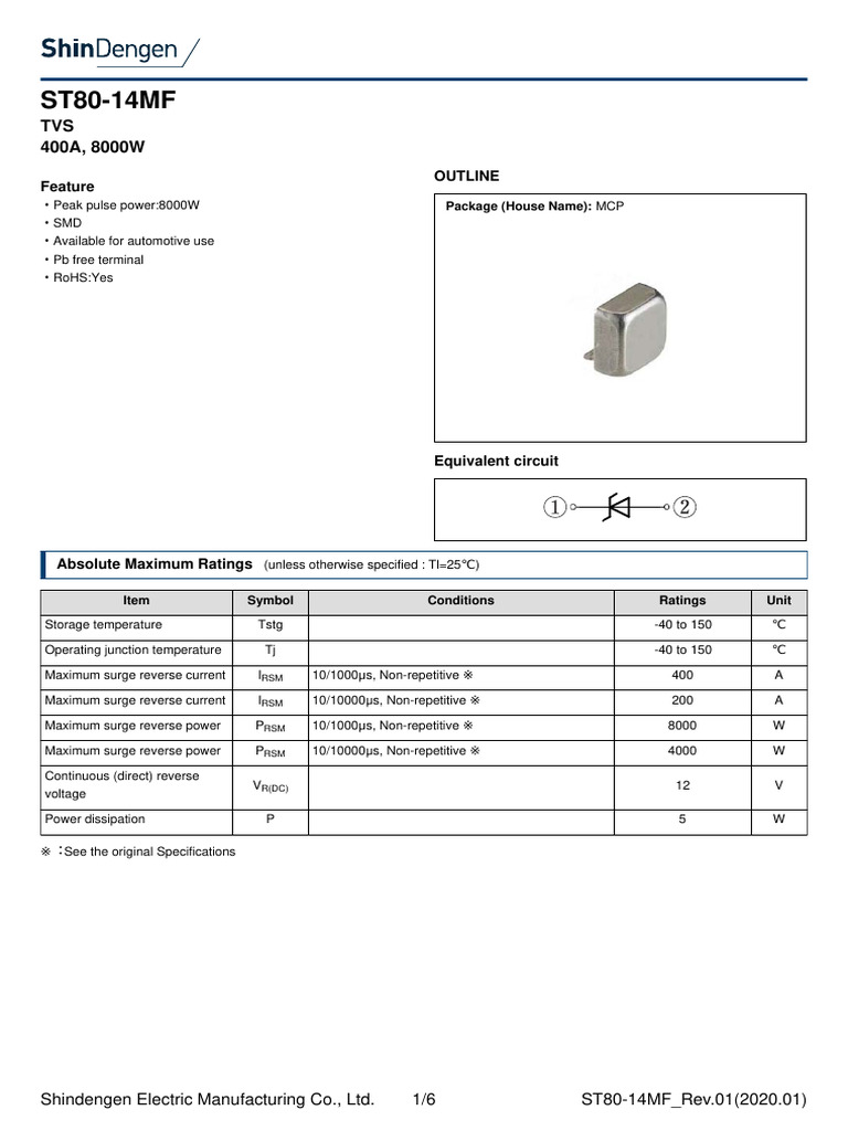 ST80 14MF | Download Free PDF | Reliability Engineering | Manufactured ...