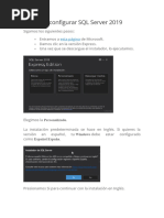 Guía Instalación SQL Server 2014 | PDF | Servidor SQL de Microsoft | Contraseña