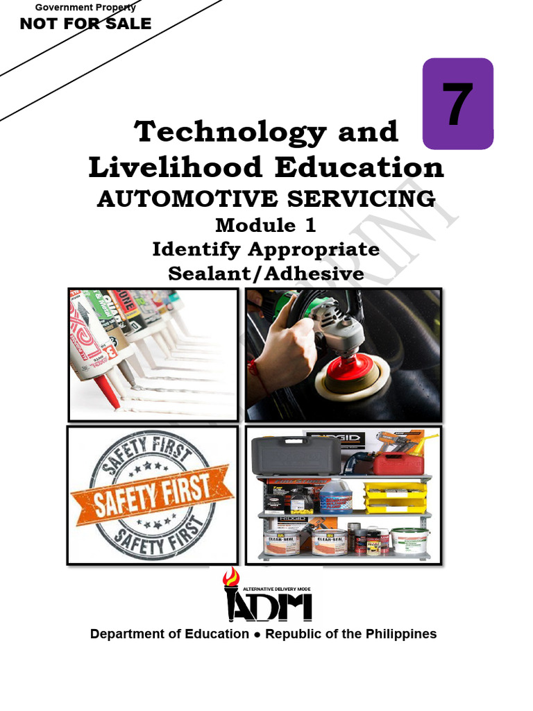 TLE7 - IA - Module1 - Automotive Servicing - v5 | PDF | Personal Protective Equipment | Materials