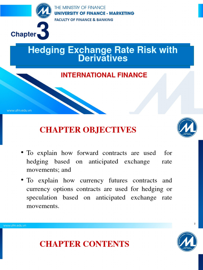 Chapter 3 - Hedging Exchange Rate Risk With Derivatives | PDF | Futures ...