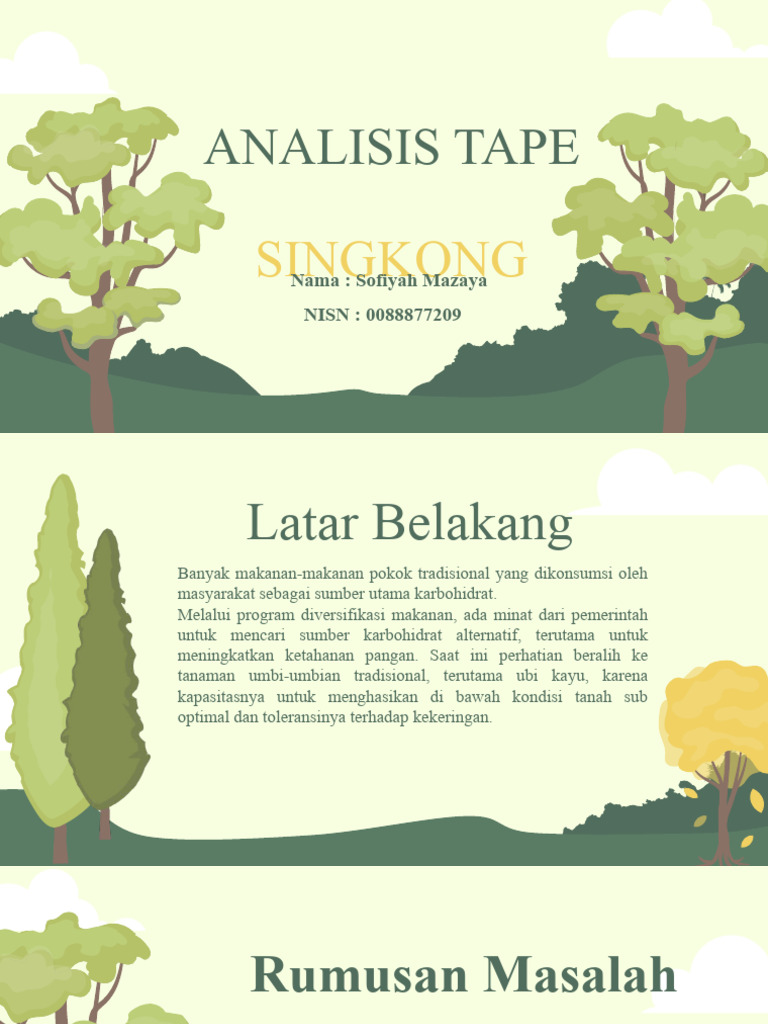 Analisis Tape Singkong | PDF