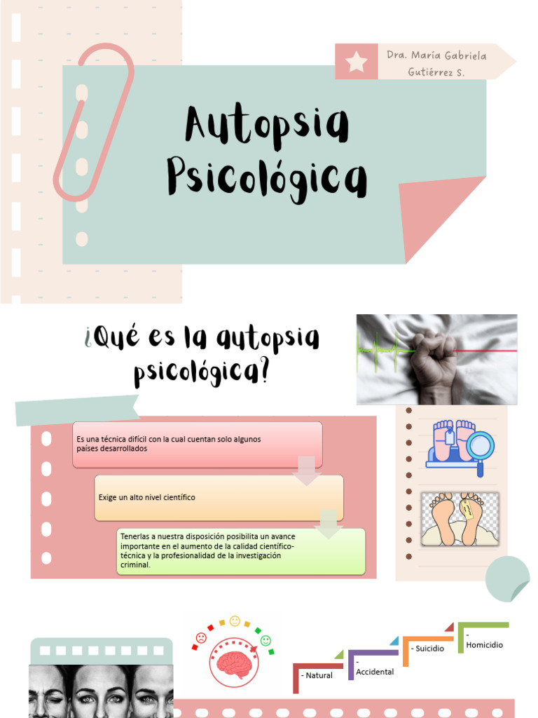 Autopsia Psicológica | PDF | Suicidio | Sicología