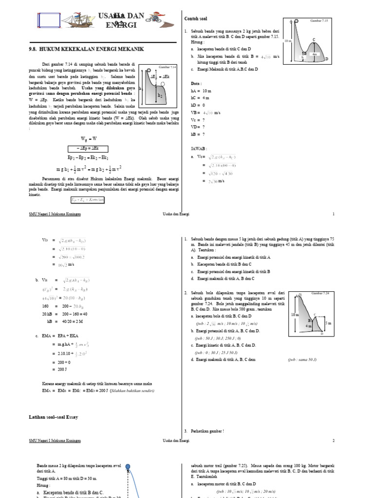 Modul2 X Energi Mekanik | PDF