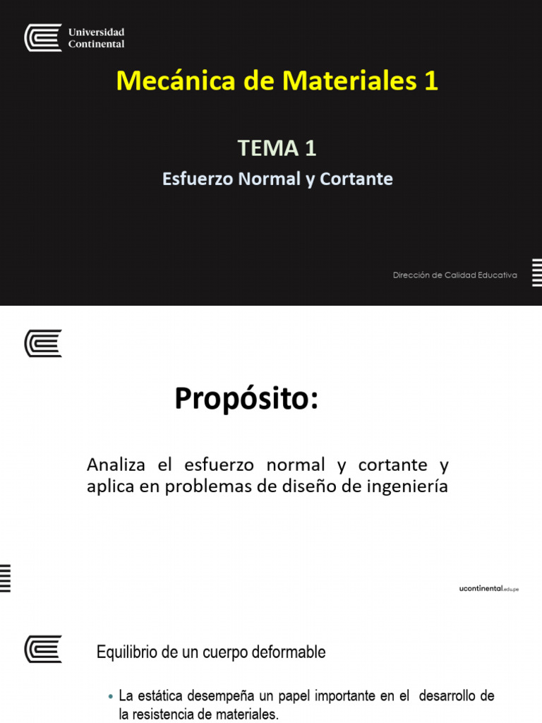 Esfuerzo Normal y Cortante en Ingeniería | PDF | Pascal (Unidad ...