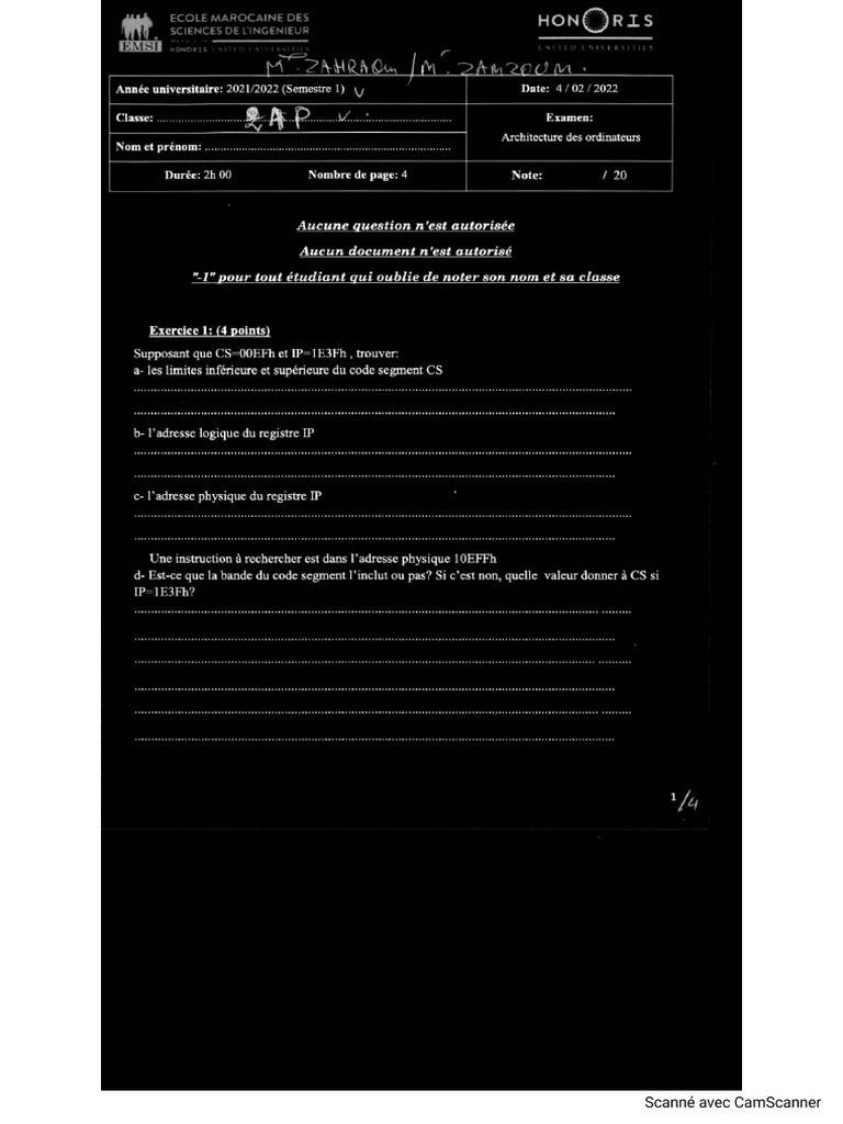 2AP Exam s3 2022 | PDF