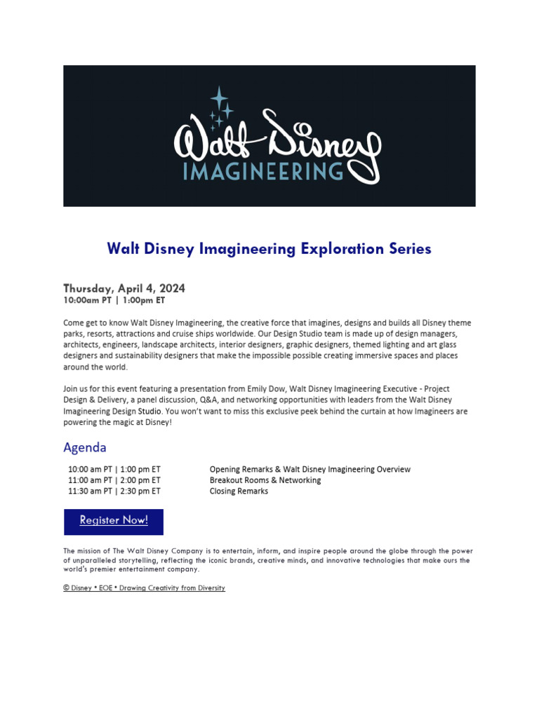 Explore Walt Disney Imagineering Insights | PDF