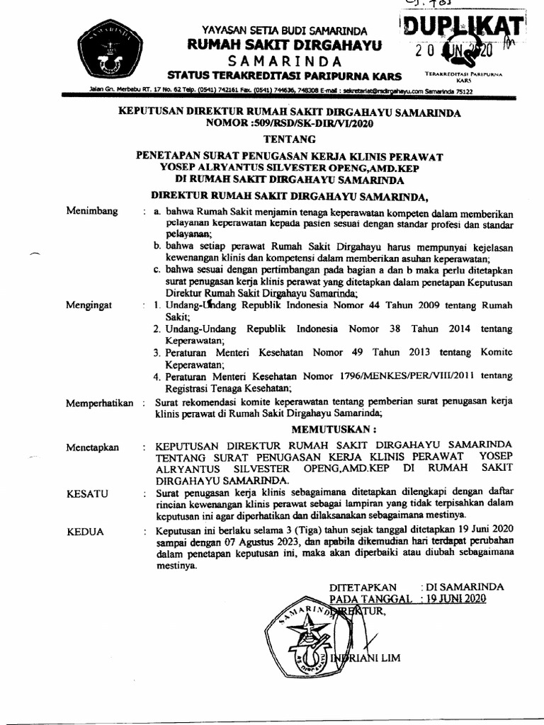 1 SPK Dan RKK Perawat | PDF