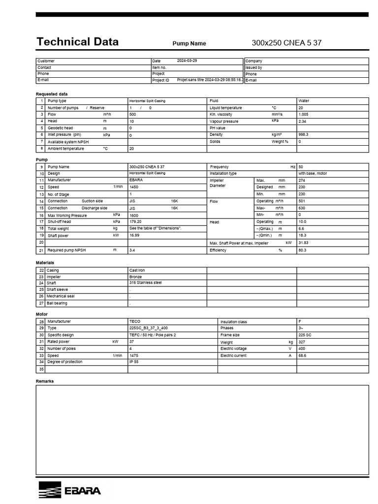 300x250 CNEA 5 37 Pump Specifications | PDF