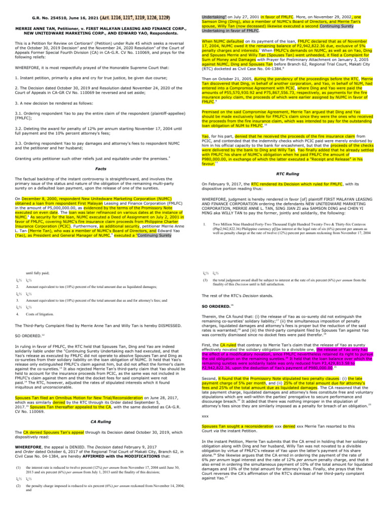 Contracts Cases | PDF | Surety | Liquidated Damages