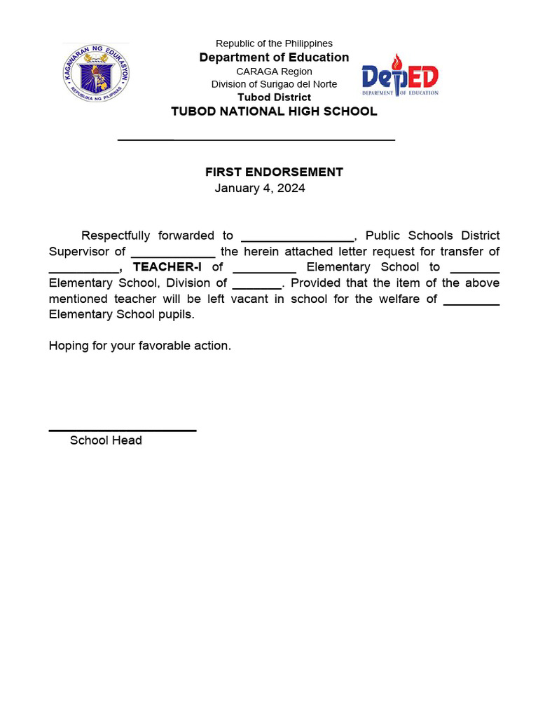 Letter of Intent To Transfer Template | PDF