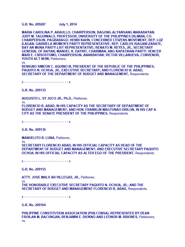 DAP Controversy and Legal Challenges | PDF | Certiorari | Writ Of ...